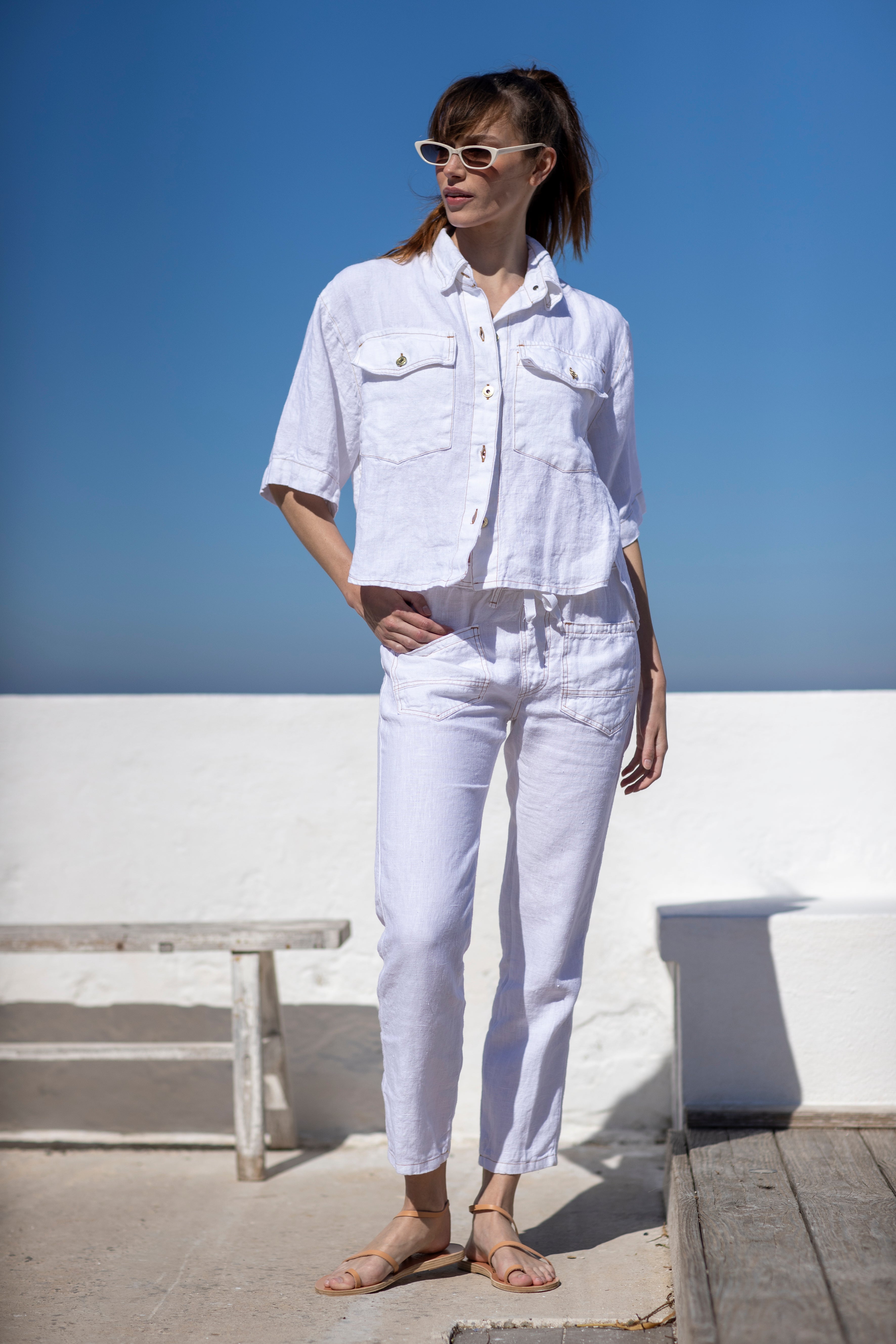 Commando Linen Jeans White – Sunday St Tropez