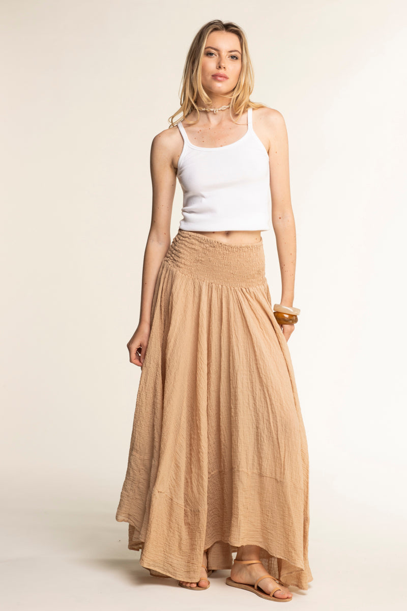 Zelda Cotton Skirt Tan – Sunday St Tropez