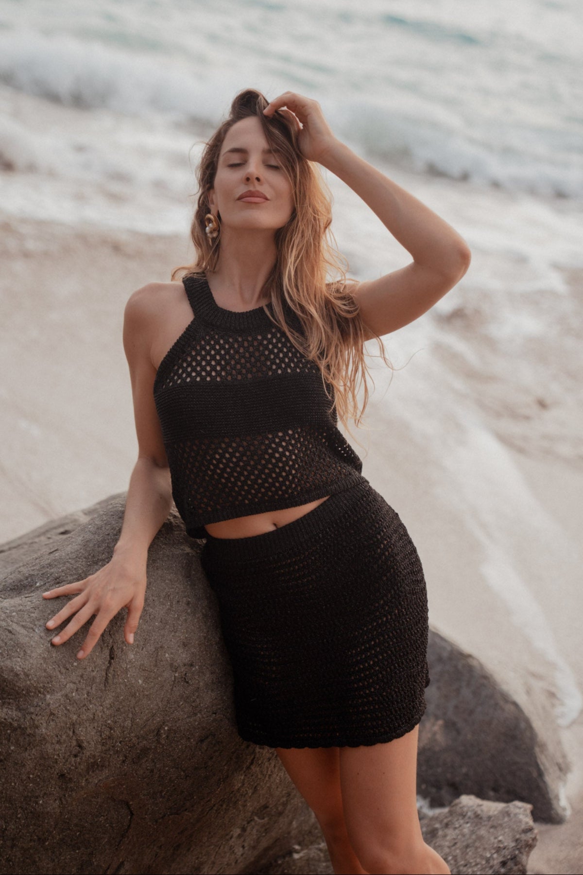Livia Crochet Skirt Black – Sunday St Tropez